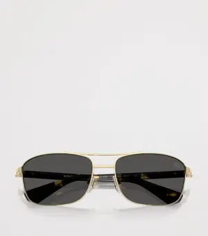 Burberry Aviator Sunglasses - Gold