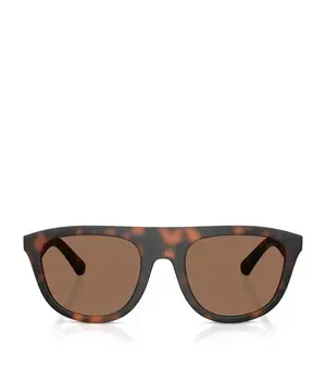 Burberry Acetate Square Frame Sunglasses - Brown