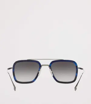 Dita Titanium Aviator Sunglasses - Blue