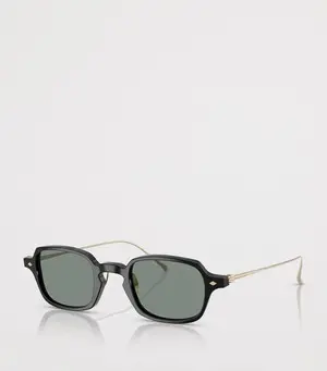 Giorgio Armani Rectangle Sunglasses - Black