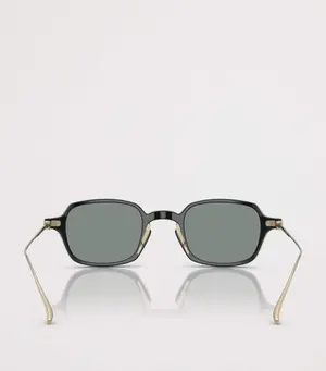 Giorgio Armani Rectangle Sunglasses - Black