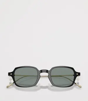 Giorgio Armani Rectangle Sunglasses - Black