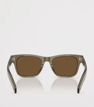 Prada Rectangle Sunglasses - Brown