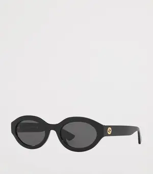 Gucci Injected Oval Sunglasses
