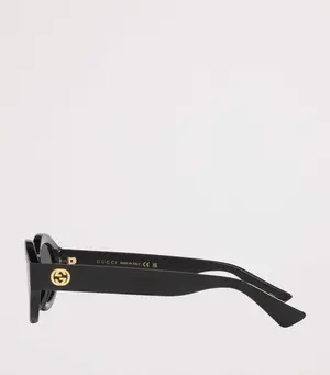 Gucci Injected Oval Sunglasses