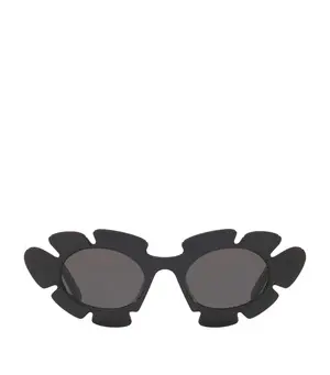 Loewe Flower Sunglasses - Green