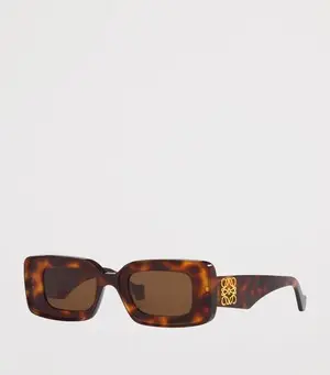 Loewe Rectangular Tortoiseshell Sunglasses - Brown