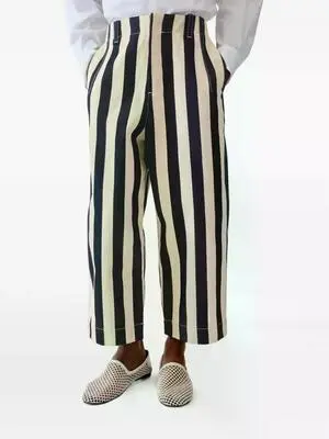 Jacquemus Cropped Striped Jeans