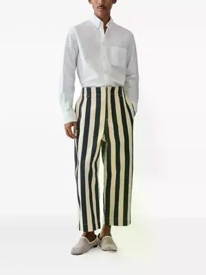 Jacquemus Cropped Striped Jeans
