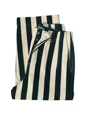 Jacquemus Cropped Striped Jeans