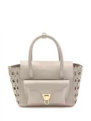 COCCINELLE Double Beat Leather Tote Bag