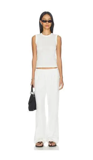 Eterne Fitted Muscle Tank - Ivory