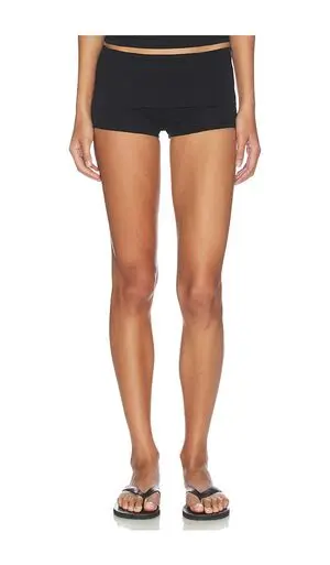 Eterne Foldover Short - Black
