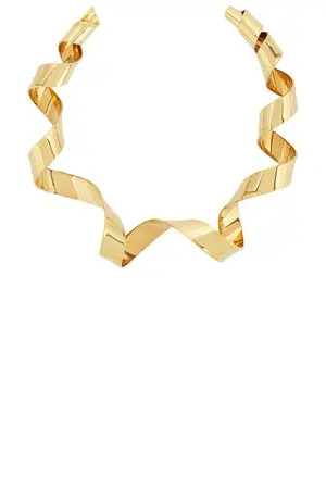 Dries Van Noten Dries Van Noten Twisted Gold-Tone Brass Necklace Brass