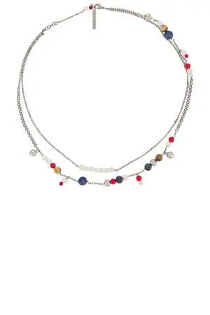 Dries Van Noten Freshwater Pearl And Semiprecious Stone Necklace - Multi