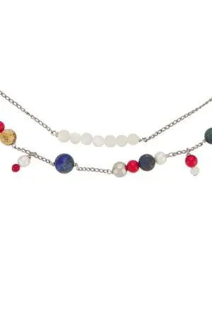 Dries Van Noten Freshwater Pearl And Semiprecious Stone Necklace