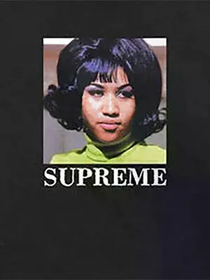 Supreme Aretha Graphic-print T-shirt - Black