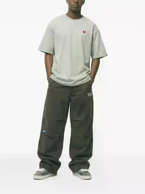 AAPE BY *A BATHING APE Moonface Logo Patch Relaxed Trousers