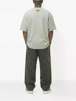 AAPE BY *A BATHING APE Moonface Logo Patch Relaxed Trousers