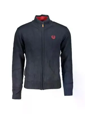 GIAN MARCO VENTURI Zip-up Elbow-patch Cardigan