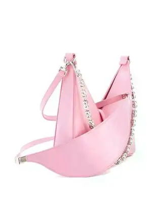 Givenchy Cut Out Leather Mini Crossbody Bag - Pink