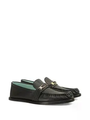 SERGIO ROSSI Bitt Logo-plaque Loafers