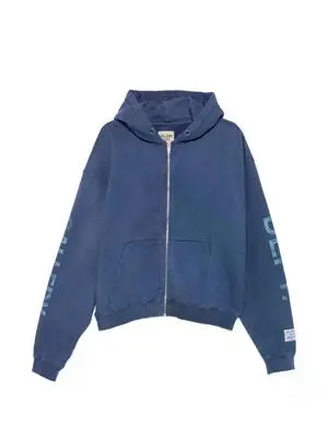 GALLERY DEPT. Logo Print Zip-fastening Hoodie