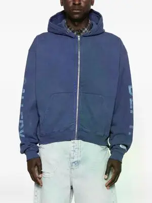 GALLERY DEPT. Logo Print Zip-fastening Hoodie