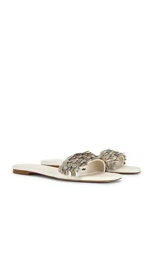 Raye Sahar Embellished Leather Flat Sandals