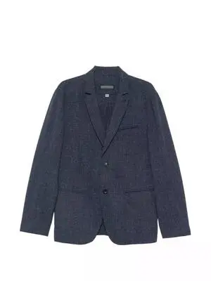 John Varvatos Check-pattern Notched-lapel Jacket