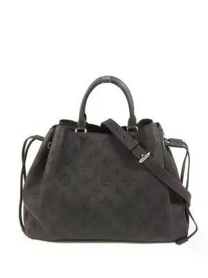 LOUIS VUITTON Mahina Leather Tote Bag - Black