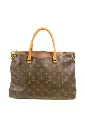 LOUIS VUITTON Pallas Mm Monogram Tote Bag - Brown