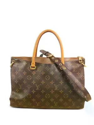 LOUIS VUITTON Pallas Mm Monogram Tote Bag - Brown