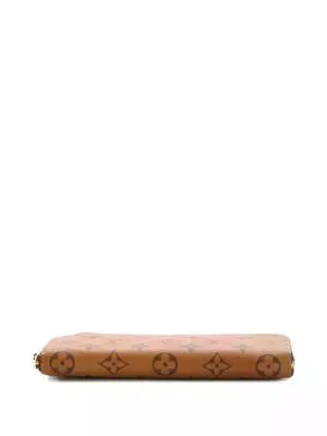 LOUIS VUITTON Clemence Wallet Reverse Monogram Canvas Small Wallets - Brown
