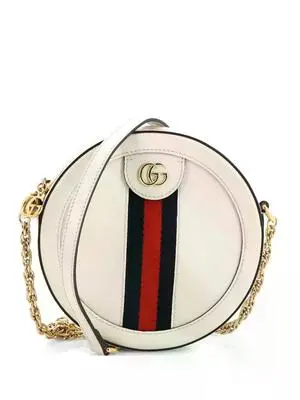 Gucci Ophidia Round Shoulder Bag Mini Crossbody Bag - Neutrals