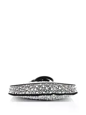 Prada Crystal Embellished Satin Small Shoulder Bag