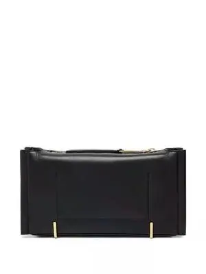 Elisabetta Franchi Logo-engraved Leather Clutch Bag