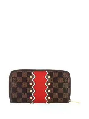 LOUIS VUITTON Zippy Wallet Limited Edition Damier Karakoram Small Wallets - Brown