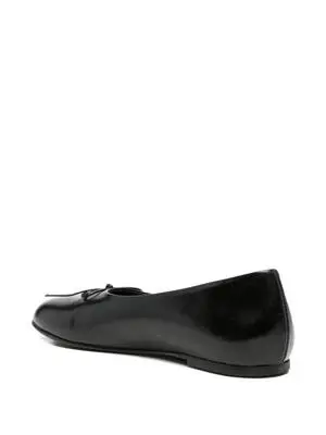 Paloma Wool Napoli Leather Ballet Flats With Bow Detailing