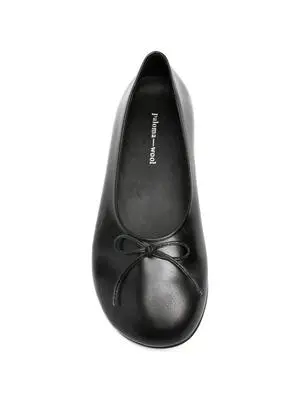 Paloma Wool Napoli Leather Ballet Flats With Bow Detailing