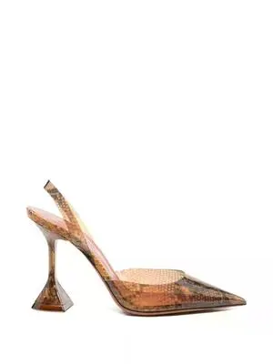 Amina Muaddi Holli Slingback Pumps