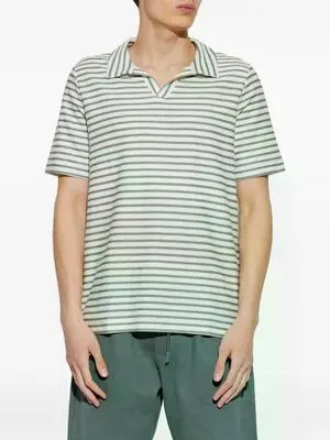 Hanro Striped V-neck T-shirt - Neutrals