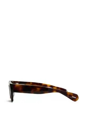 JIL SANDER Rectangular Frame Sunglasses - Brown