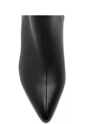 ADRIANNA FERETTI Buckle Detail Pointed Toe Ankle Boots