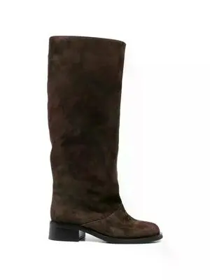 ADRIANNA FERETTI Suede Knee-high Boots