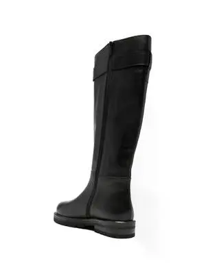 ADRIANNA FERETTI Adrianna Ferretti Knee-high Leather Boots With Buckle Detail