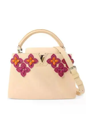 LOUIS VUITTON Taurillon Capucines Bb Tote Bag