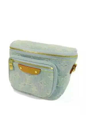 LOUIS VUITTON Denim Monogram Belt Bag - Blue