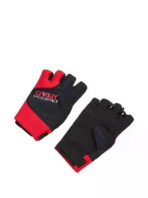 Oakley Pilot Fingerless Gloves - Red