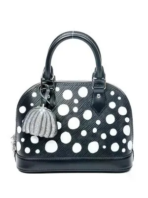 LOUIS VUITTON X Yayoi Kusama Bb Alma Polka-dot Tote Bag - Black